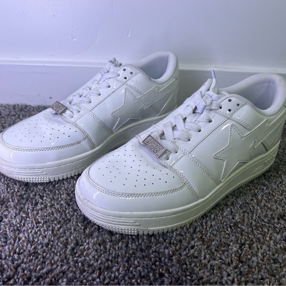 Bape | Shoes | Bapesta Patent White 95 | Poshmark